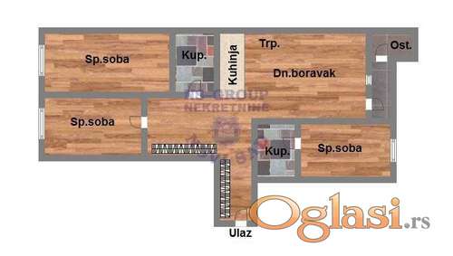 Četvorosoban 87m2 Podbara