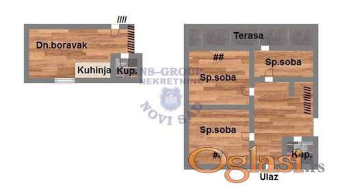 Cetvorosoban stan u izgradnji u Veterniku