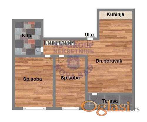Adice, pdv , trosoban 48m2