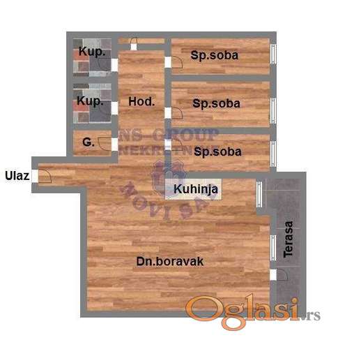 Četvorosoban, 103m2 Somborski bulevar