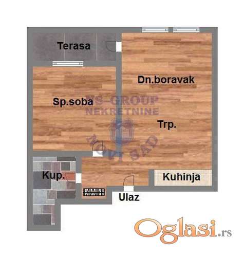 ***Dvosoban-44m2-Petrovaradin***