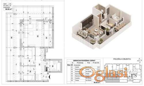 NOVI SAD - TELEP JUŽNI - 90.00 m2