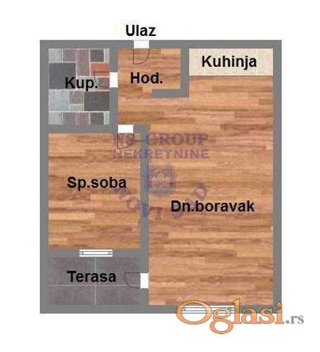Odlican dvosoban stan u izgradnji