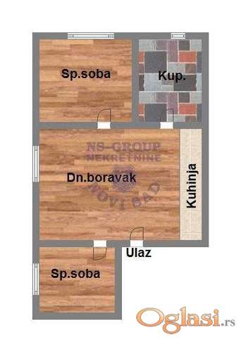 Trosoban stan u izgradnji, Telep