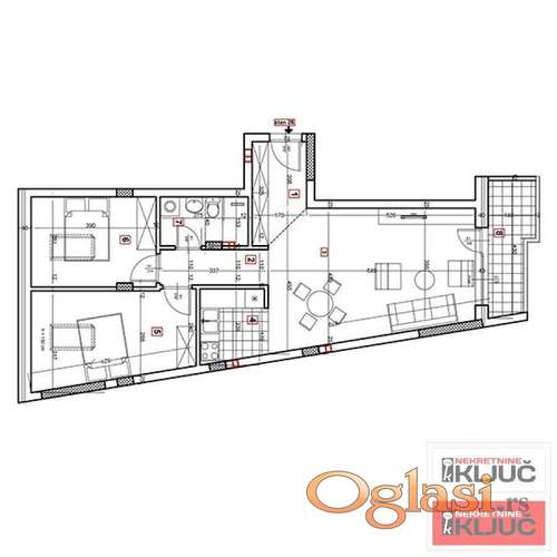 PODBARA, 70m2, Dvoiposoban sa pdv, Izgradnja