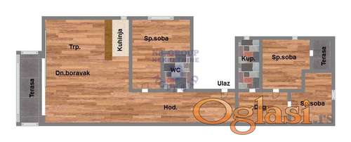 Četvorosoban stan na Tatarskom, 90m2