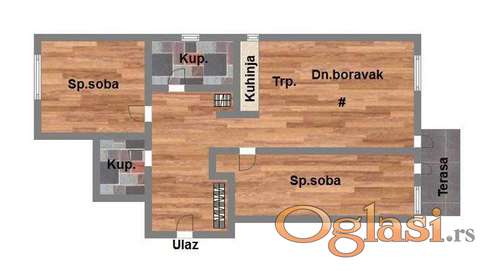 Kompletno renoviran, trosoban stan u Sremskoj Kamenici!
