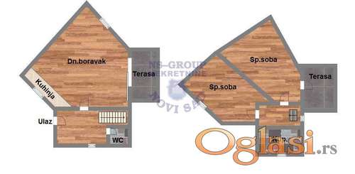 Trosoban stan od 75m2, Zlatibor