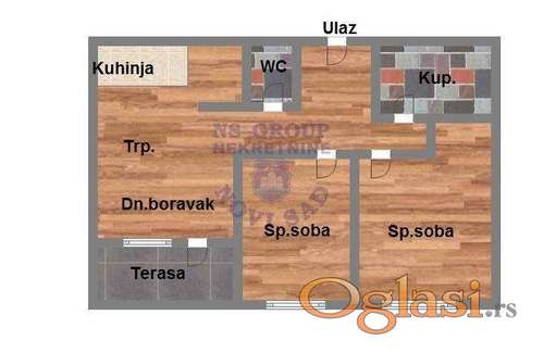 Trosoban 58m2 Bulevar Patrijarha Pavla