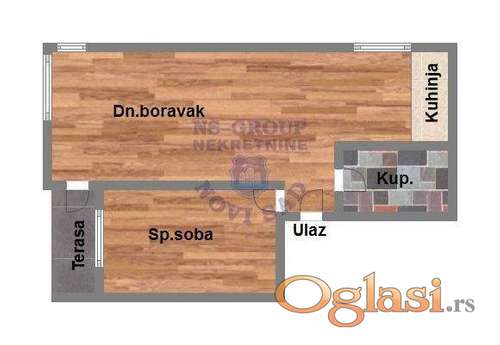 Jednoiposoban 41m2 Sadovi