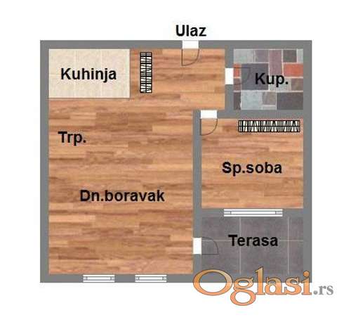 - Odlična investicija za budućnost - Dvosoban 41m2 - Trandžament -