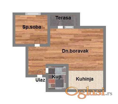 Dvosoban - Bulevar Evrope 46m2 546576