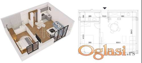 PETROVARADIN - ALIBEGOVAC - 41.00 m2