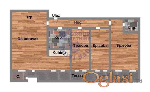 Odličan, komforan četvorosoban stan - Podbara!