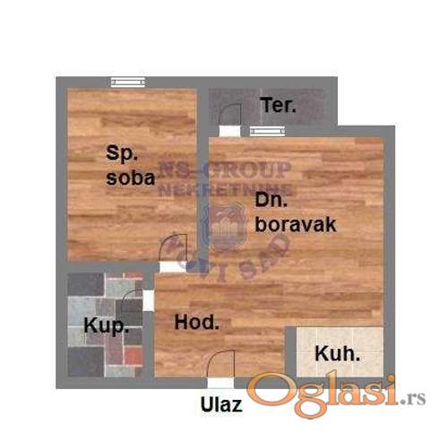 Dvosoban stan, 48m2, Novi Majur