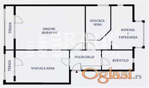 Odlična ponuda-Vojvode Stepe,75m2,2.5 #4116