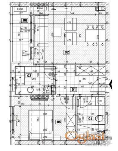 STAN - NOVI SAD - TELEP - 47m2 - 123320 evra