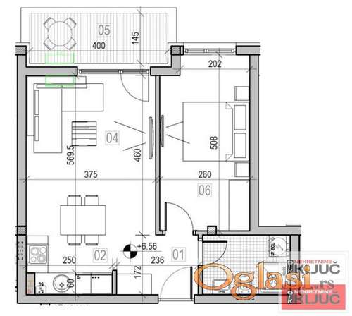 SREMSKA KAMENICA, 49m2, Dvosoban sa pdv, Izgradnja