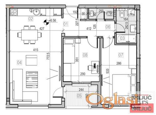 SREMSKA KAMENICA, 74m2, Trosoban sa pdv, Izgradnja