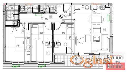 SREMSKA KAMENICA, 91m2, Četvorosoban sa pdv, Izgradnja