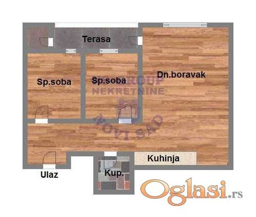 Odličan trosoban stan u izgradnji - Nova Detelinara