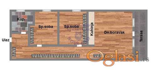 Adice, 56m2 dvoiposoban
