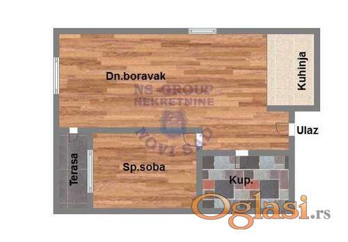 Dvosoban - 44m2 - PDV!