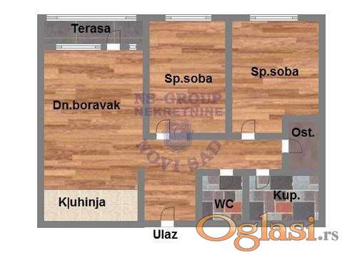 Trosoban 63m2 Bulevar patrijarha Pavla