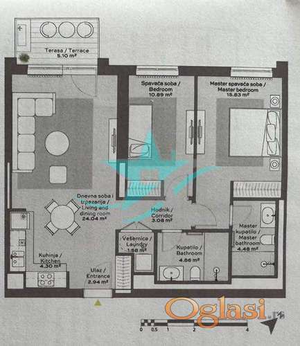 BW - Lumia, prodaja 3,0 stana sa gar.mestom ID#1241