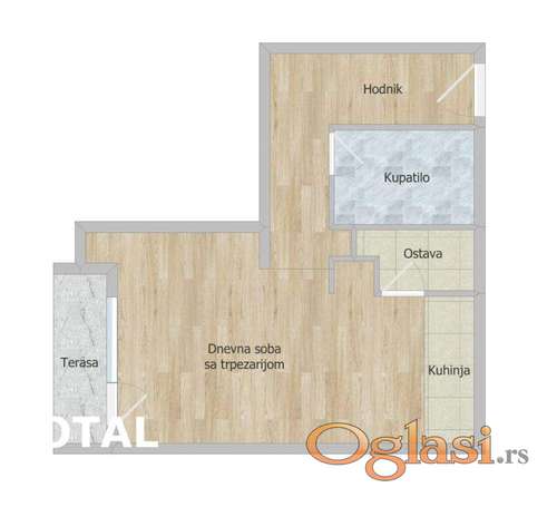 Stan NOVI SAD,CENTAR - 40 m2 117000 €, ID: 1101173