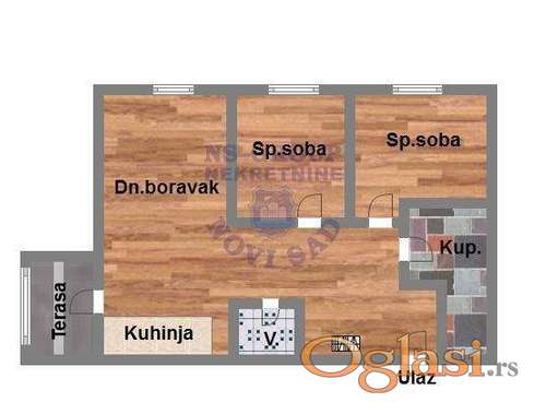 Trosoban, 61m2 Telep