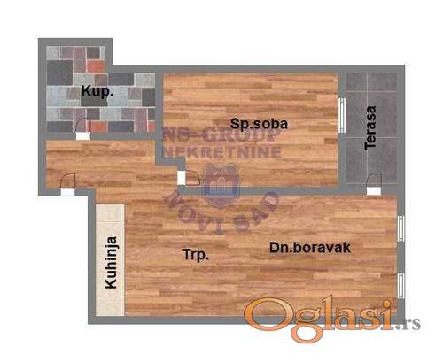 Dvosoban - 44m2 - Petrovaradin
