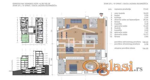 Novogradnja, stan na Banovom brdu, lux! ID#1041