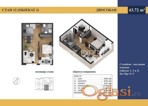NOVI SAD - ADICE - 43.72 m2