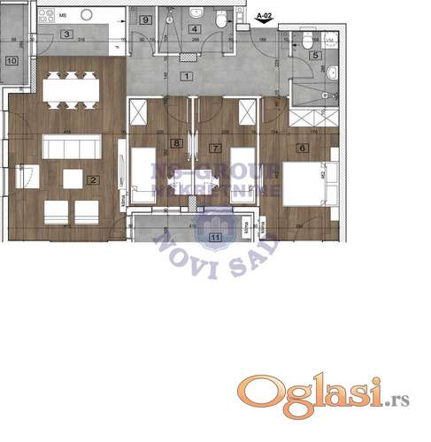 541907-Troiposoban-85m2-Somborski bulevar