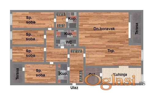 Fenomenalan petosoban stan u Sremskoj Kamenici u izgradnji