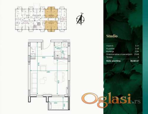 Investiciona prilika! - studio apartman u izgradnji - direktna prodaja