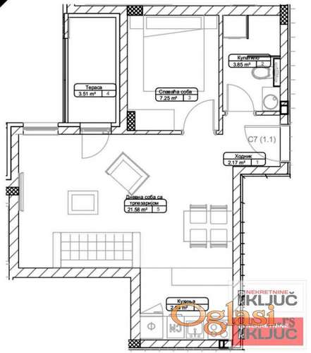 TELEP, 40m2, Dvosoban sa pdv, Izgradnja