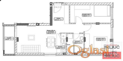 TELEP, 61m2, Trosoban sa pdv, Izgradnja