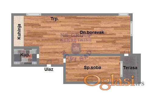 Jednoiposoban 41m2 Petrovaradin