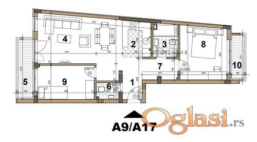 NOVI SAD - PODBARA - 69.48 m2
