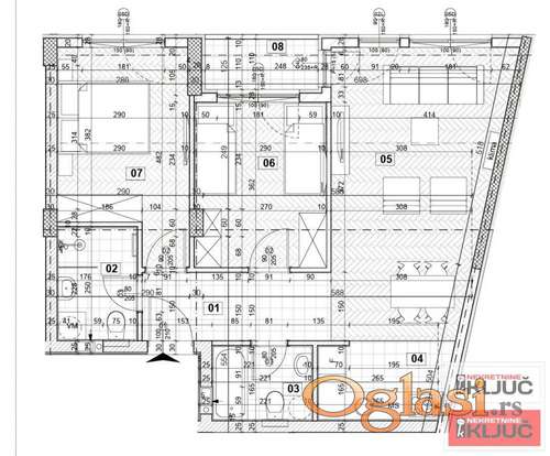 DETELINARA, 65m2, Trosoban sa pdv