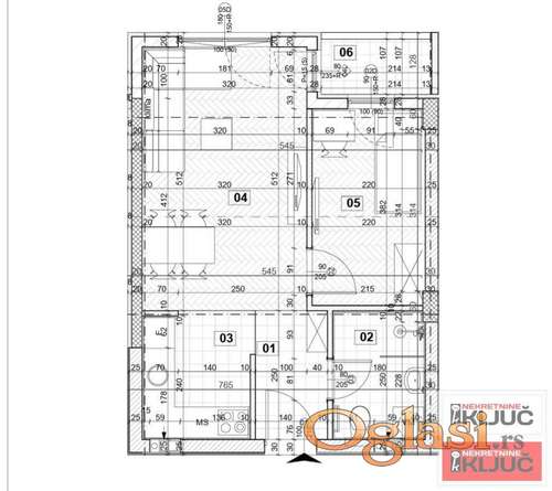 DETELINARA, 39m2, Jednoiposoban sa pdv