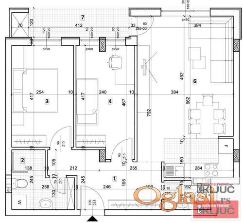 TELEP, 68m2, Trosoban, Nov sa pdv