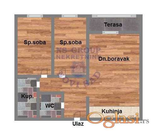 Trosoban 65m2 Bulevar patrijarha Pavla