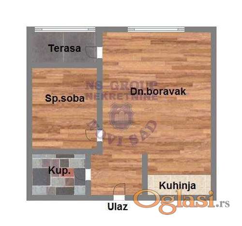 Dvosoban 43m2 Bulevar patrijarha Pavla