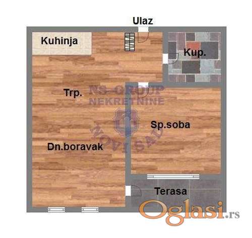 Dvosoban - 42m2 - Trandžament