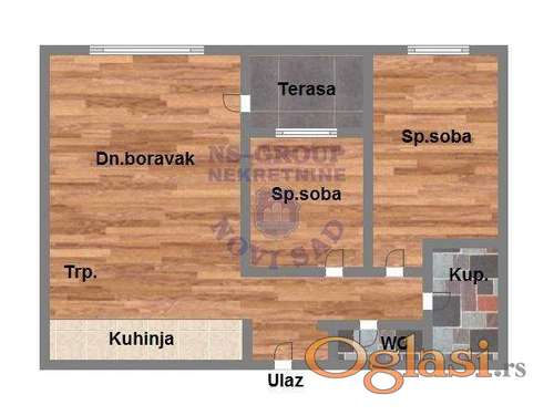 Trosoban stan u Sremskoj Kamenici u izgradnji
