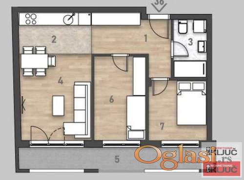 SALAJKA, 60m2, Dvoiposoban sa pdv