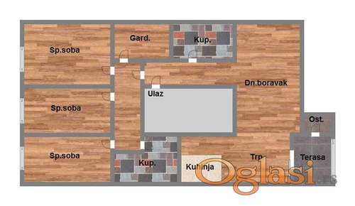 Cetvorosoban stan u izgradnji na Telepu 89m2